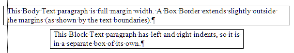 Using Borders in Word 2003 and earlier